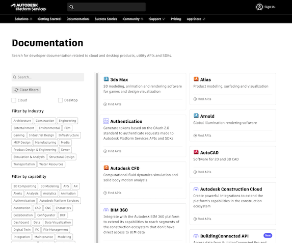 Unifying the Developer Ecosystem: A New Documentation Landing Page on the APS Developer Portal ...